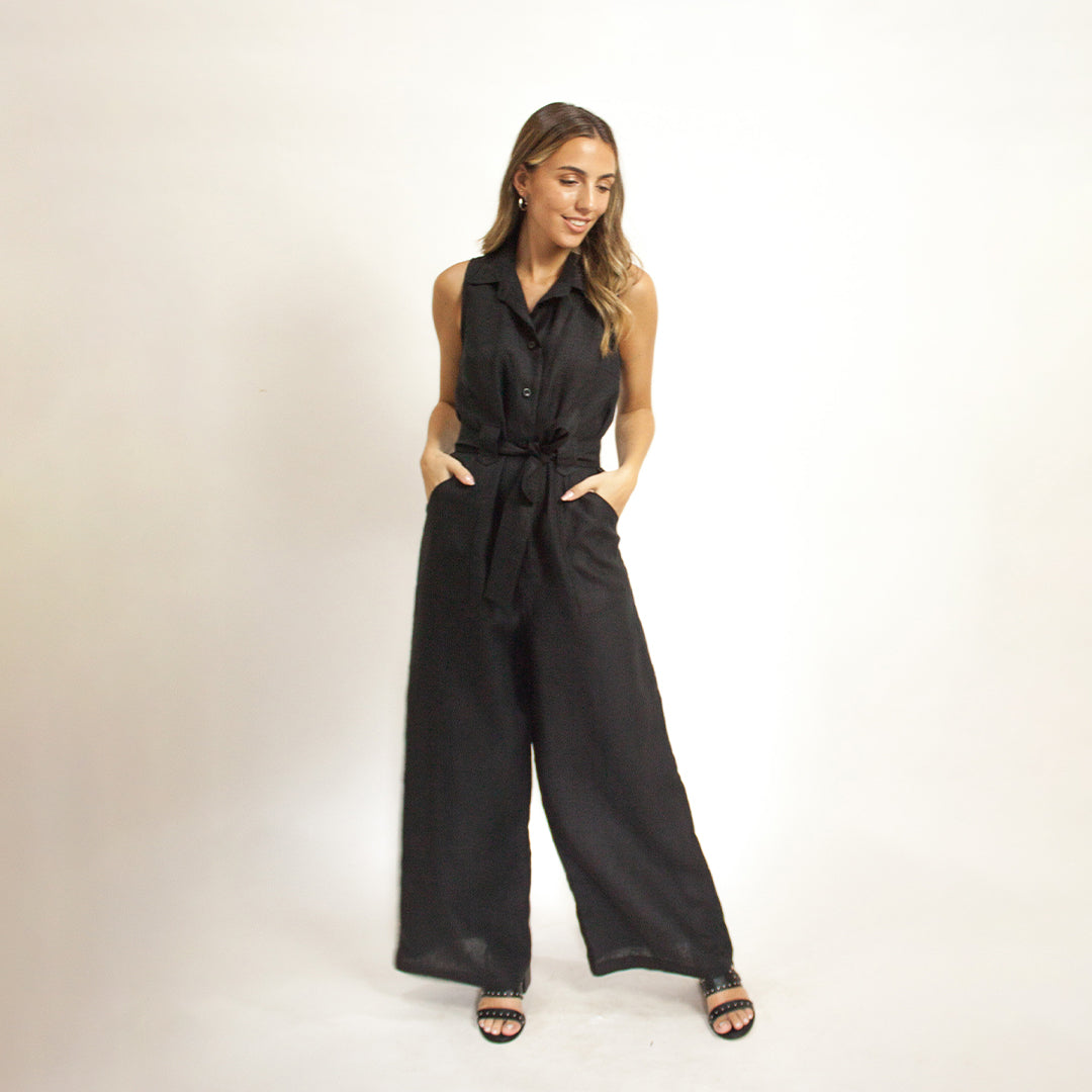 Mameluco Pame Lino Negro – marialapaz.shop
